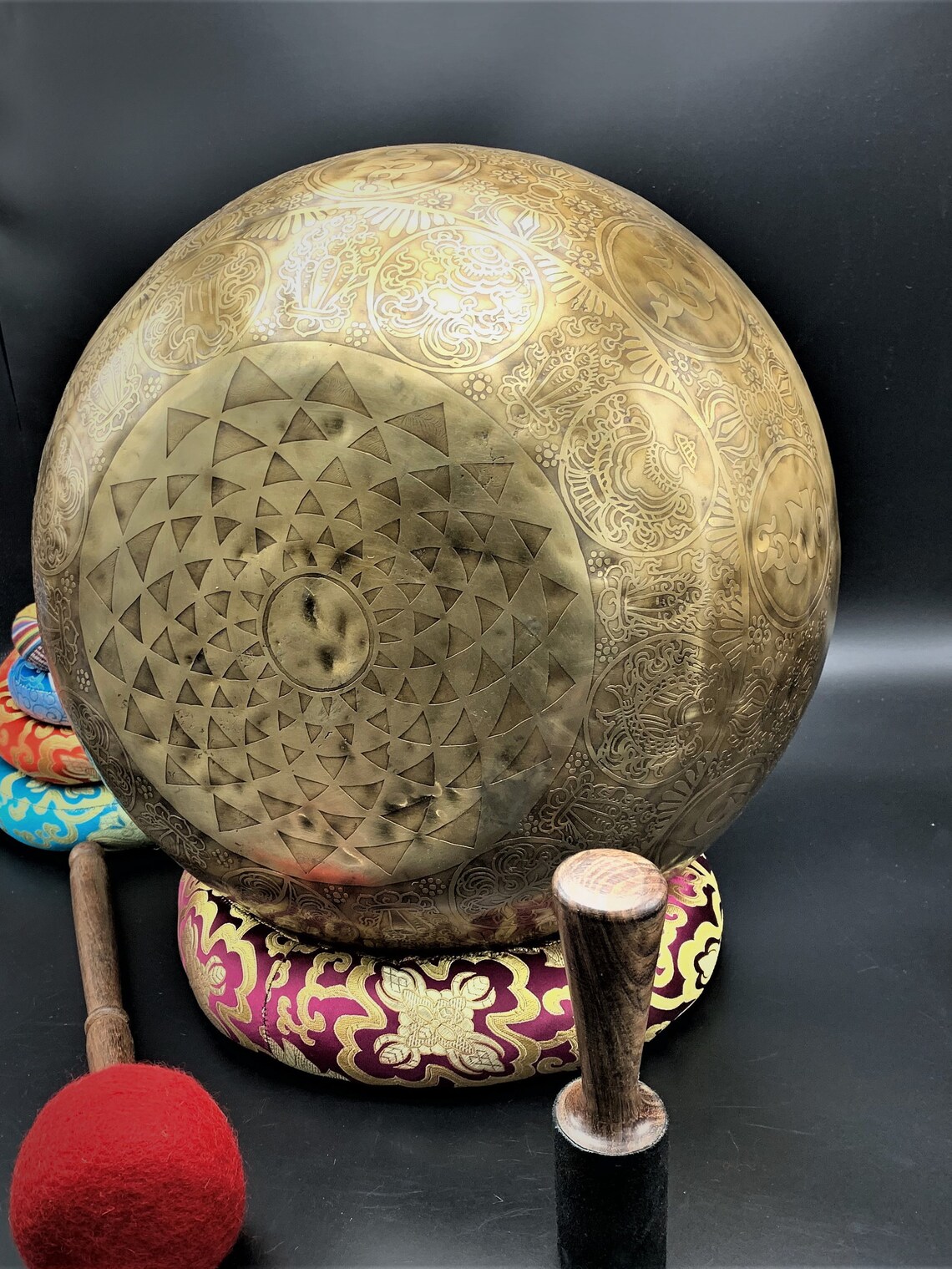 Stunning and Unique 15 Inch Large Singing Bowl Tibetan - Etsy