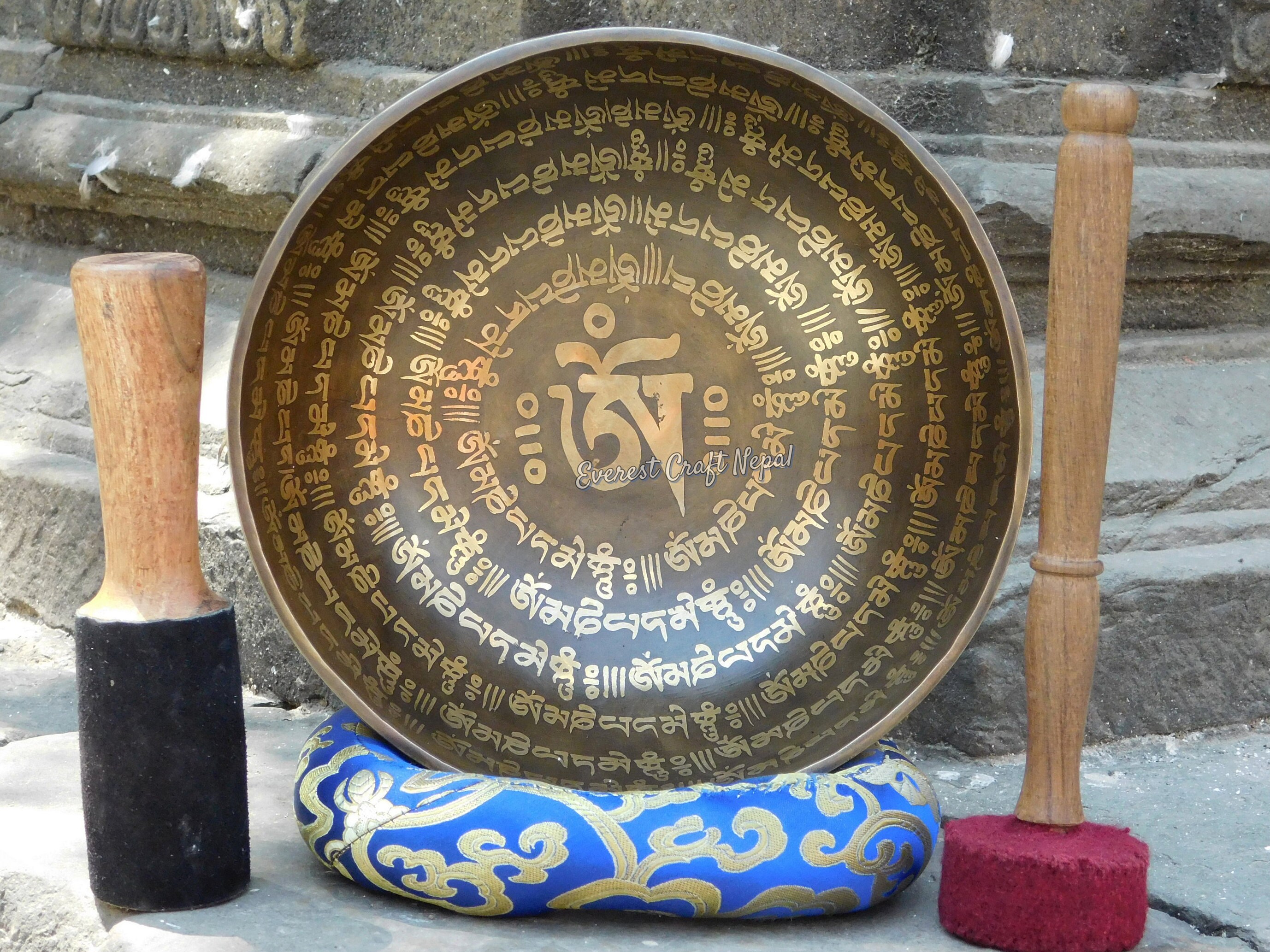 Unique 10 Inches Large Mantra Etched Tibetan Singing Bowl - Etsy