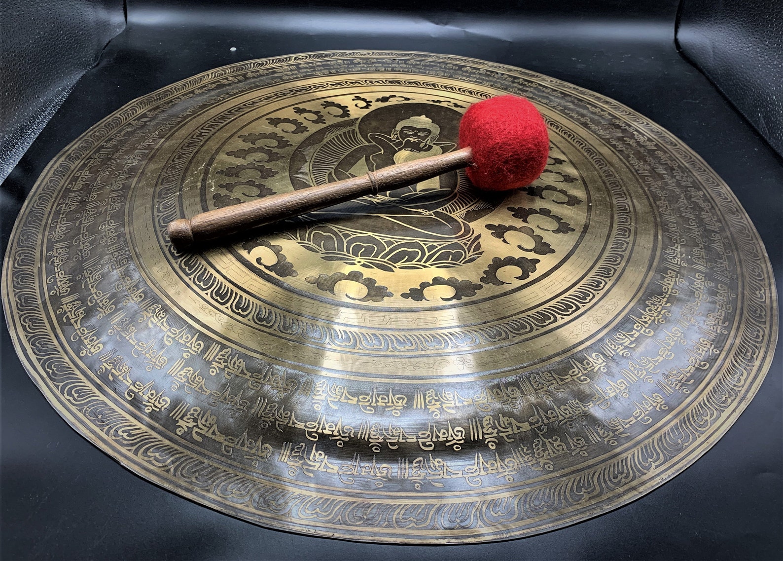 Tibetian Gong Bell Unique and Beautifully Carved Gong Bell - Etsy