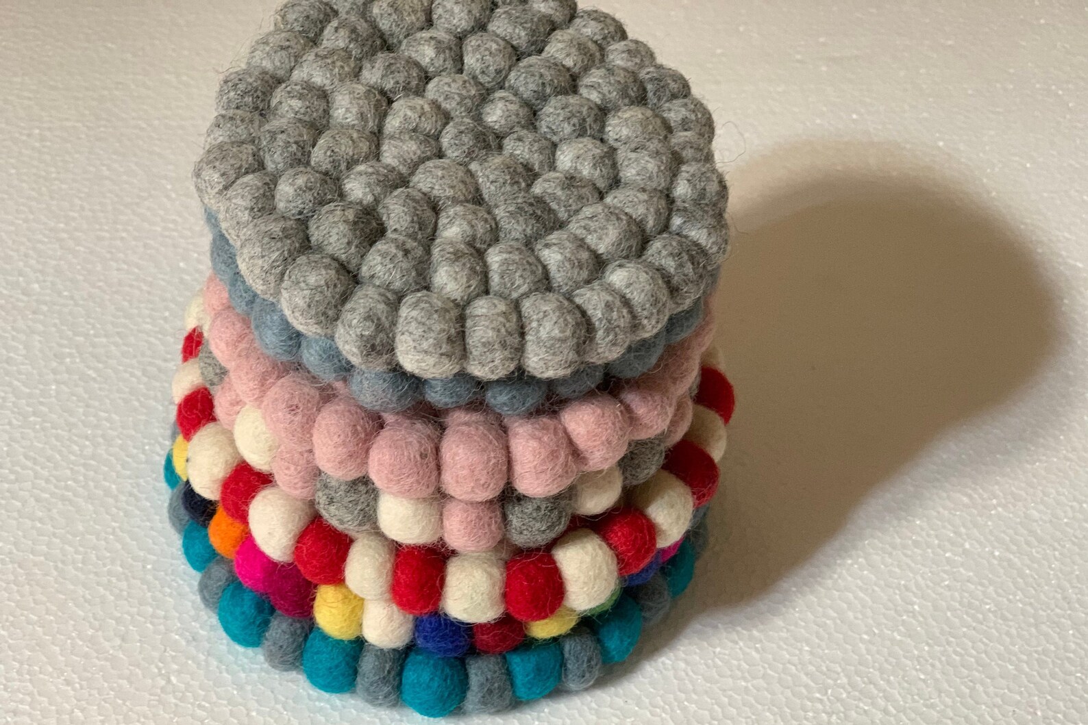 Set of Seven Felt Cushion Pure Handmade Felt Resting Cushion - Etsy