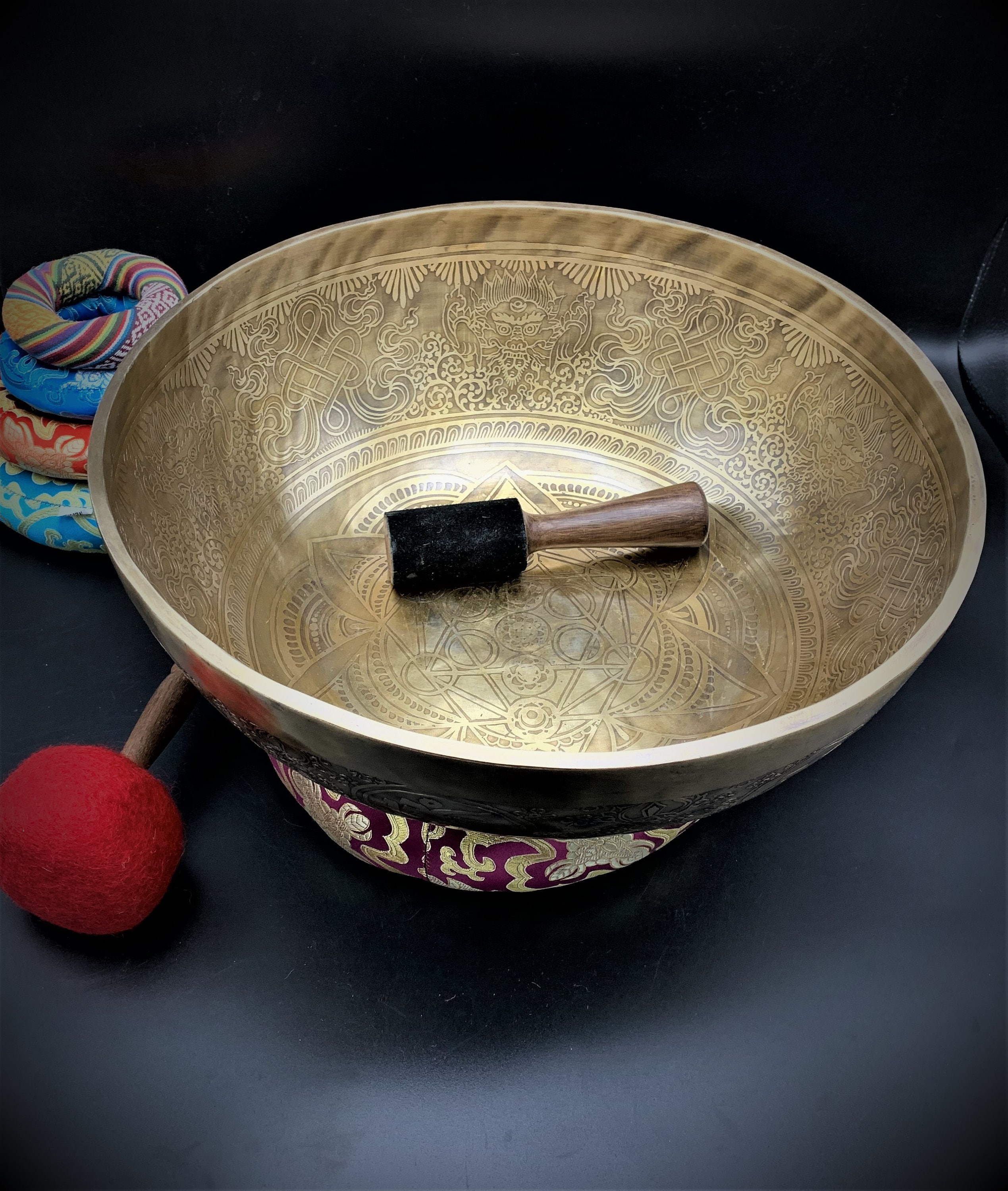 Stunning and Unique 15 inch Large singing bowl Tibetan | Etsy