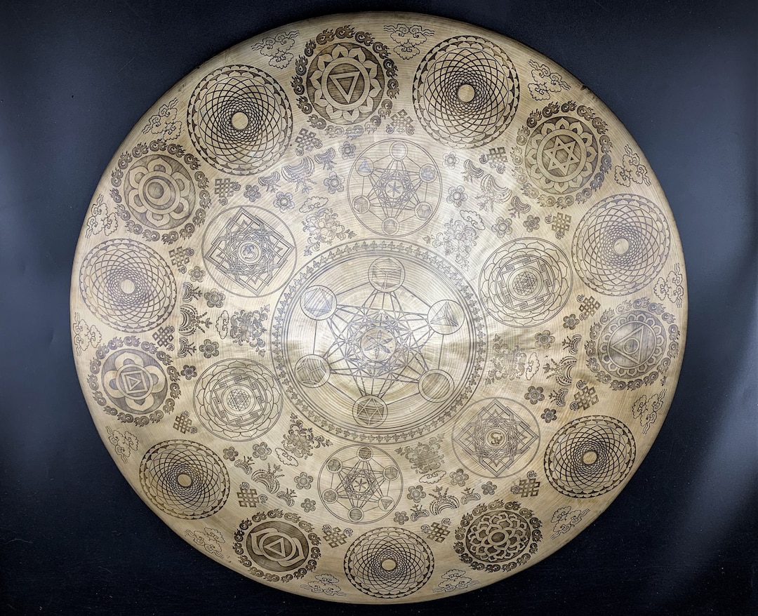 Unique and Beautiful Tibetan Gong Bell, Absolute Handcarved Gong Bells ...