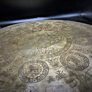 23 Inch Unique and Beautiful Tibetan Gong Bell - Pure and Pleasant ...