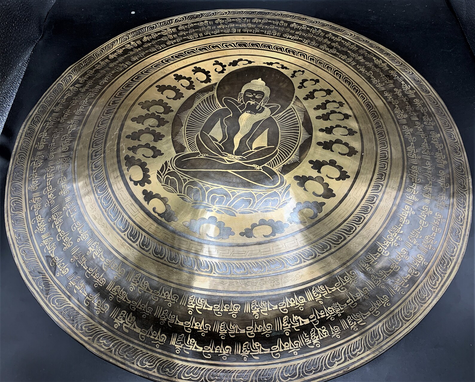 Tibetian Gong Bell Unique and Beautifully Carved Gong Bell - Etsy