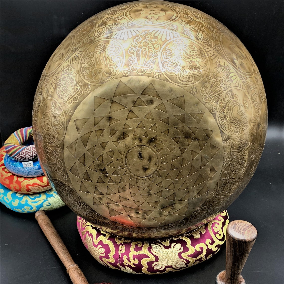 Stunning and Unique 15 Inch Large Singing Bowl Tibetan - Etsy