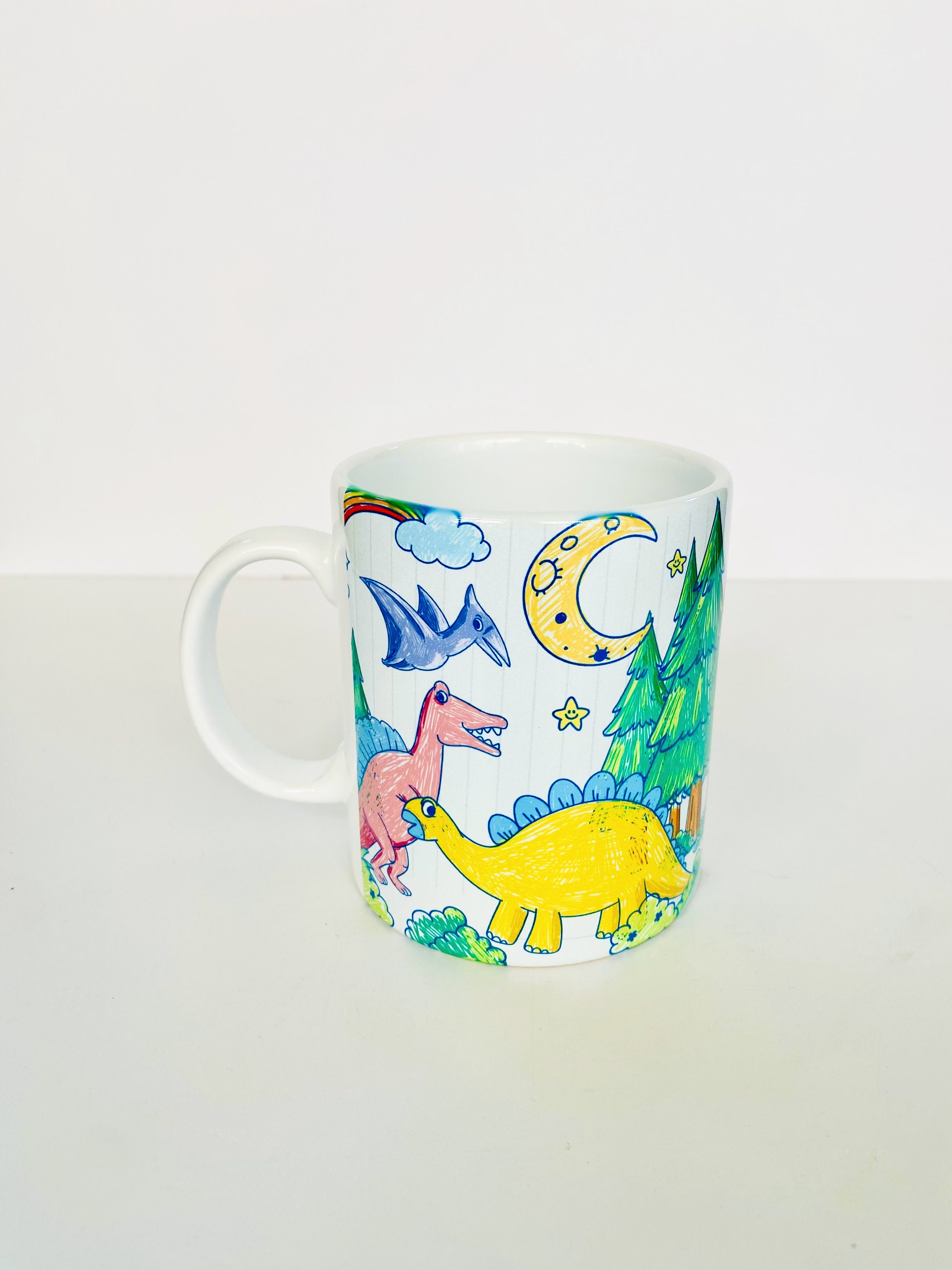 Personalise Kid Mug, Personalise Kids Drawing Mug, Picture Mug, Kids ...
