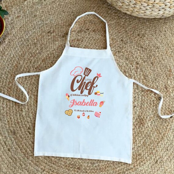 Personalized Kids Apron Little Chef | Etsy
