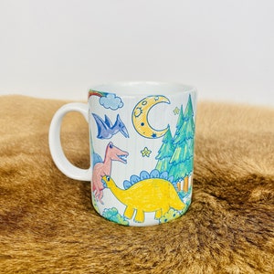 Personalise Kid Mug, Personalise Kids Drawing Mug, Picture Mug, Kids ...