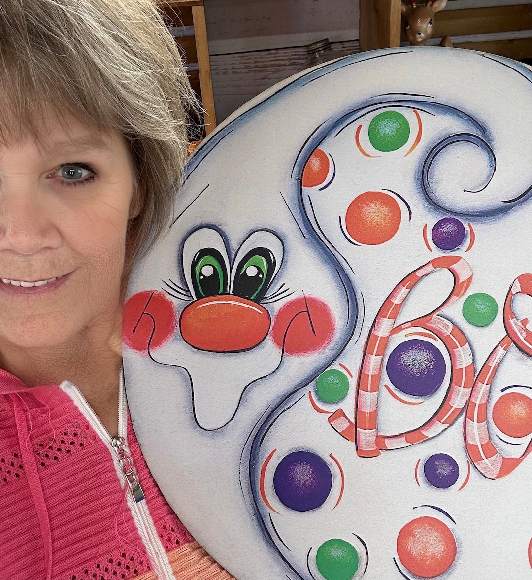 18 Ghost Door Hanger for Halloween Front Door, Spooky Ghost Sign ...