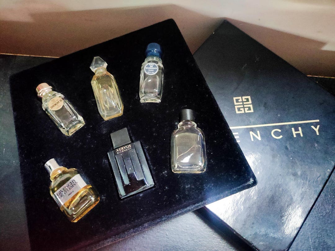 Beautiful Box of Givenchy Collectible Perfume Miniatures, Vintage Mini Perfumes, Rare Miniatures ...