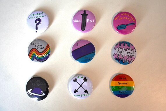 LGBTQ Identify Badges | Etsy