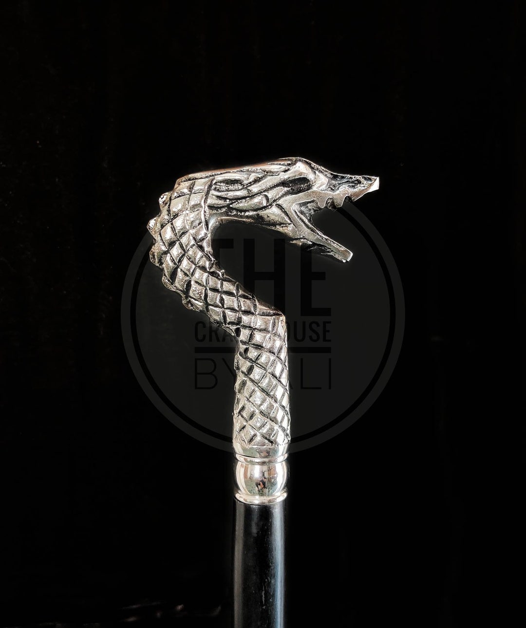 Personalized Walking Cane Viking Stick Cane Silver Walking Cane Animal ...