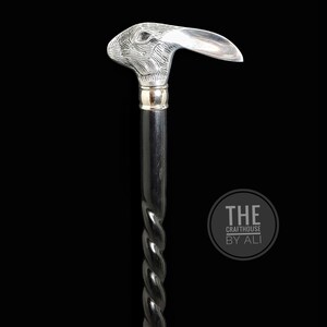 Victorian Rare Rabbit Handle Walking Stick Handmade Designer Wooden ...