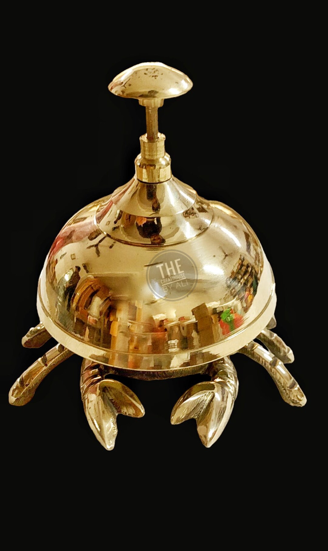 Triangle Dinner Bell Brass Bell Hand Bell Table Top Bell Desks Bell ...