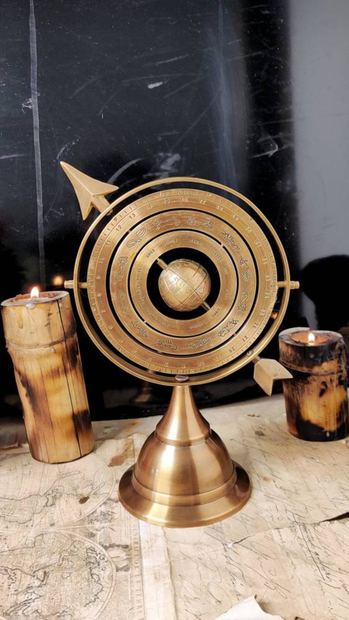 Brass Armillary Armillary Sphere Armillary Sundial Ring - Etsy