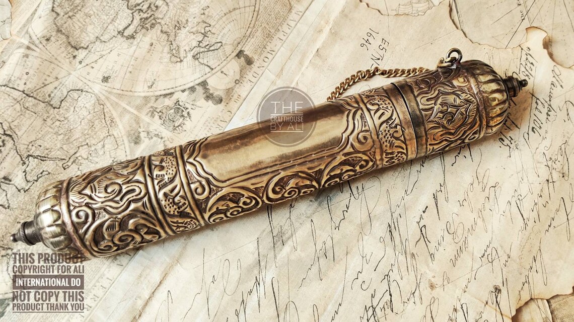 Parchment Scroll Old Parchment Parchment Holder Scroll Holder - Etsy