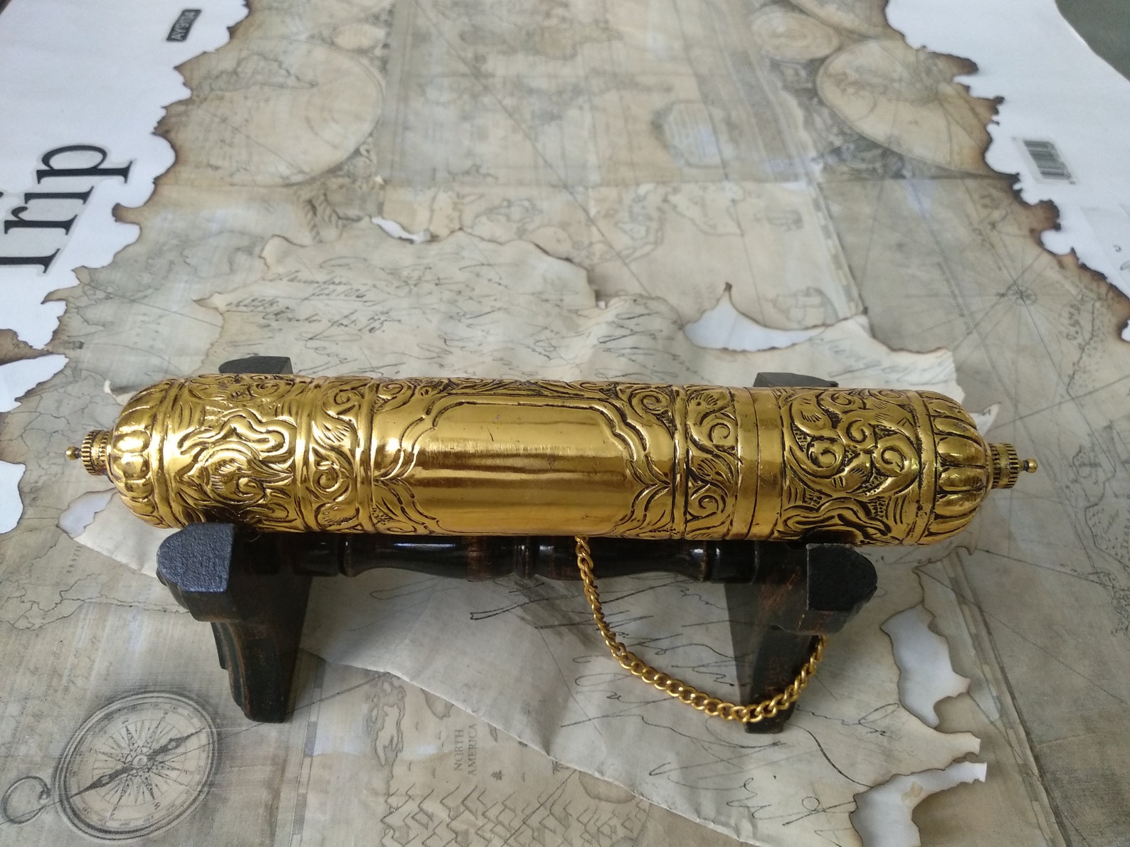 Parchment Scroll Old Parchment Parchment Holder Scroll Holder | Etsy