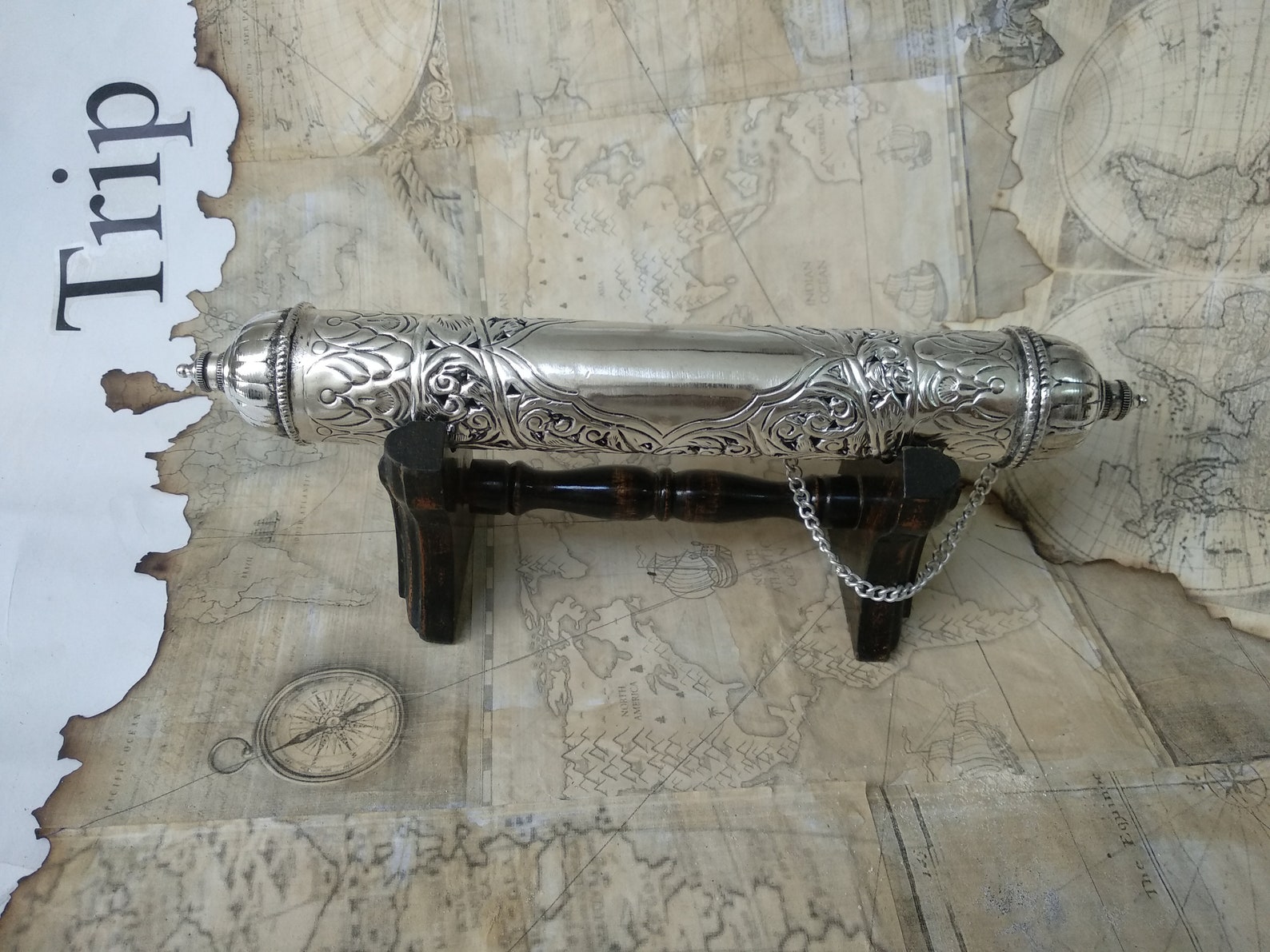 Parchment scroll old parchment parchment holder scroll holder | Etsy