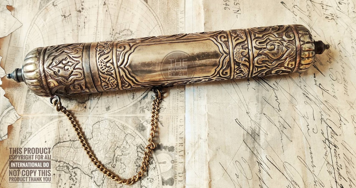 Parchment Scroll Old Parchment Parchment Holder Scroll Holder - Etsy