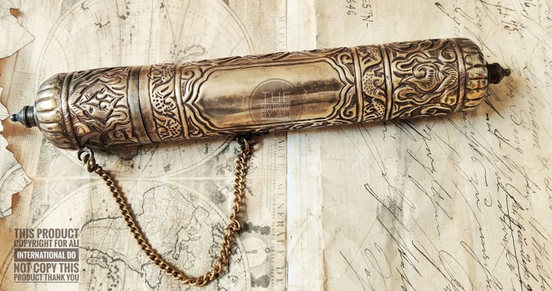 Parchment Scroll Old Parchment Parchment Holder Scroll Holder - Etsy