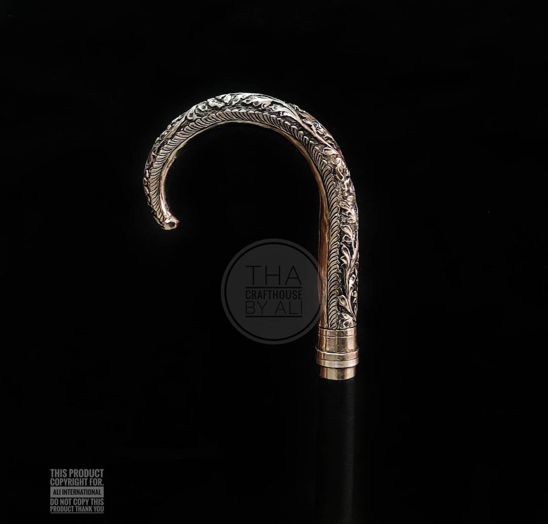Royal Cane Stick Walking Stick Walking Cane Role Sterling Silver ...
