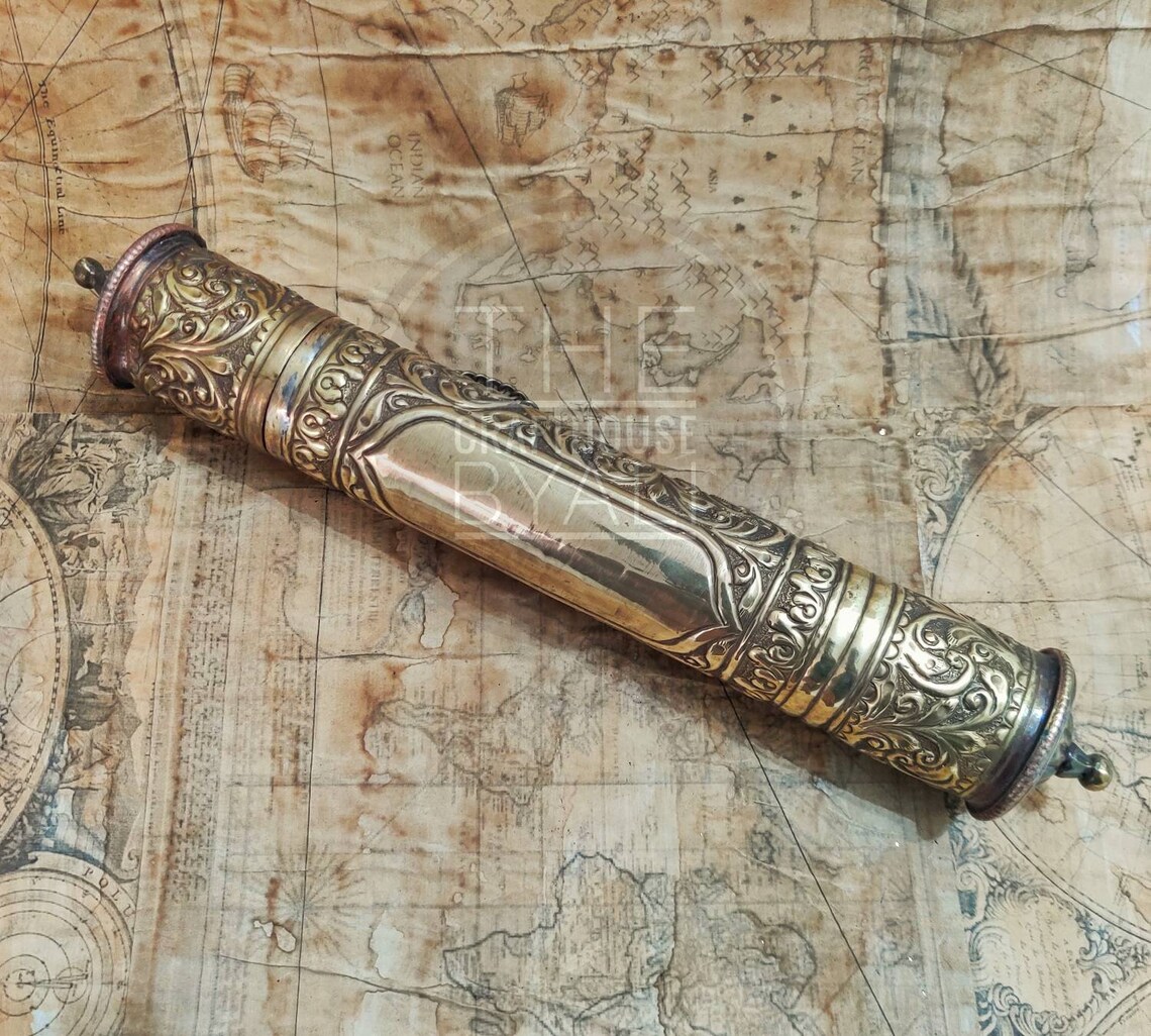 Parchment Scroll Old Parchment Parchment Holder Scroll Holder - Etsy