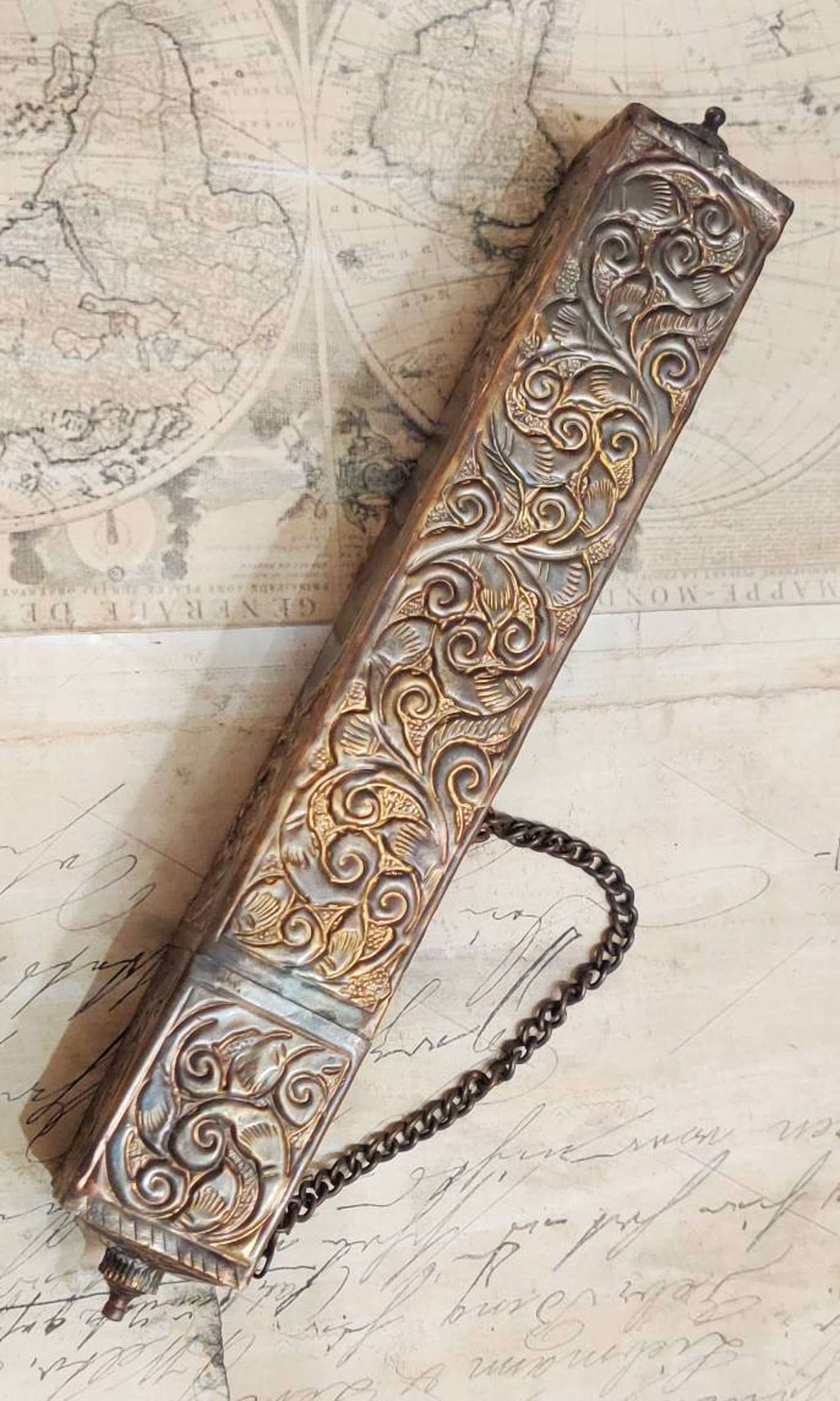 Parchment Scroll Old Parchment Parchment Holder Scroll Holder - Etsy