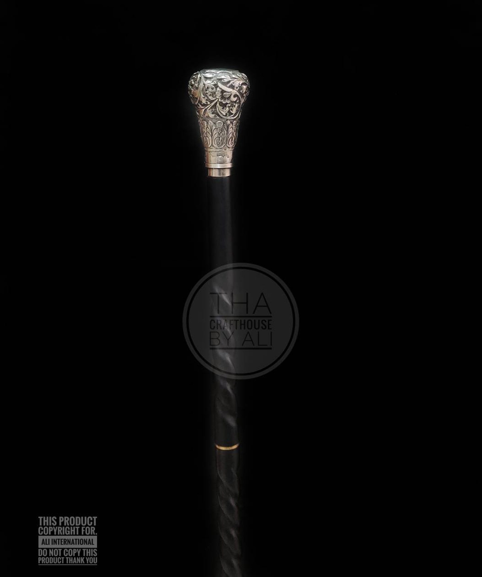 Royal Cane Stick Role Sterling Silver Walking Stick Cane | Etsy