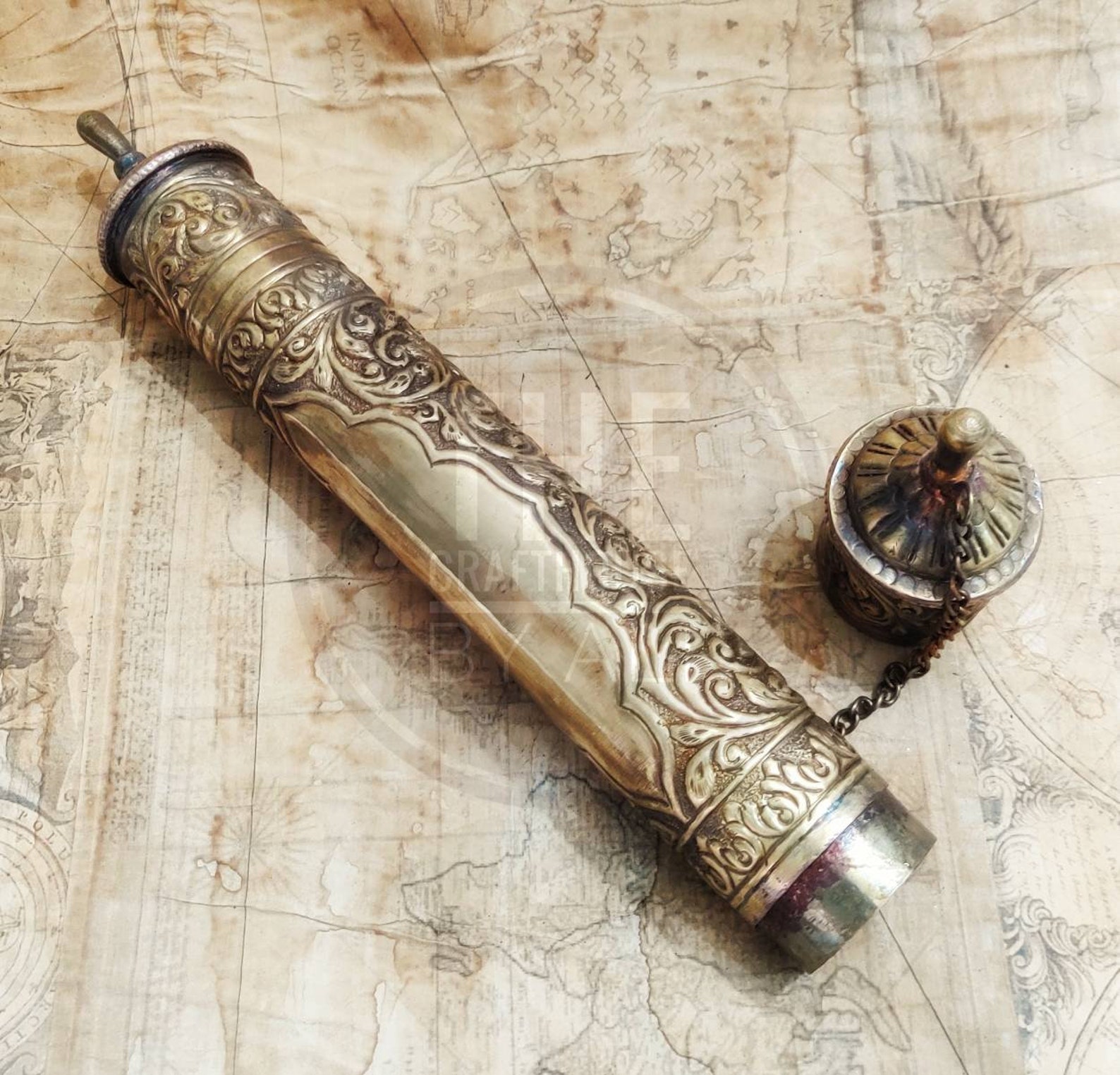 Parchment Scroll Old Parchment Parchment Holder Scroll Holder | Etsy