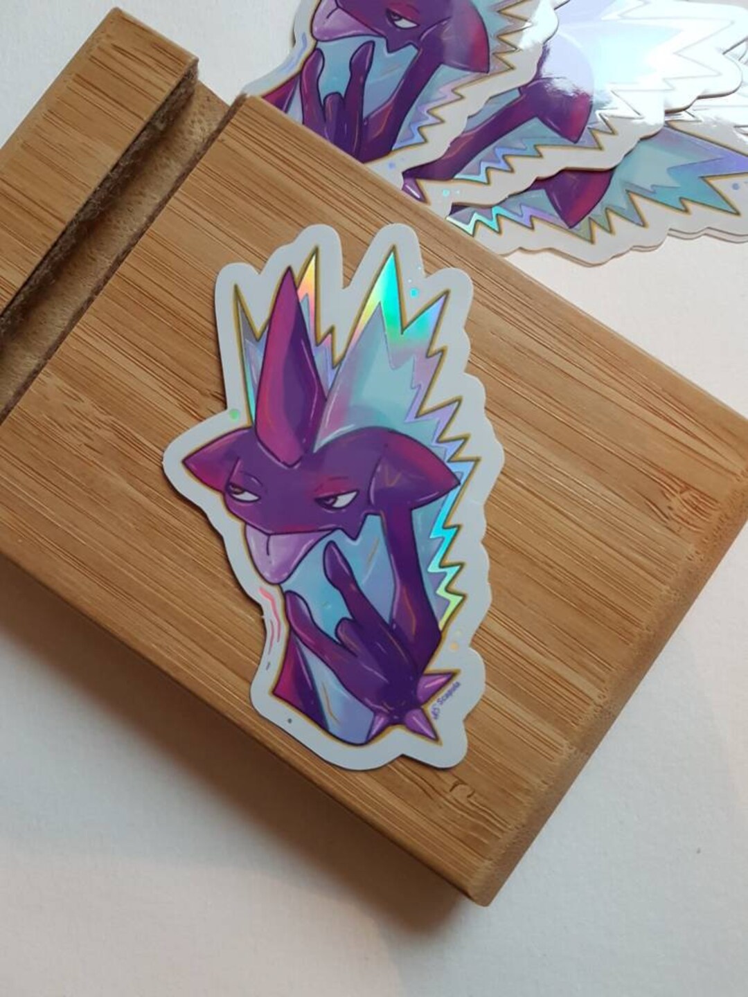 Holographic Toxtricity Salarsen Pokemon Galar Stickers Pop Culture Geek ...