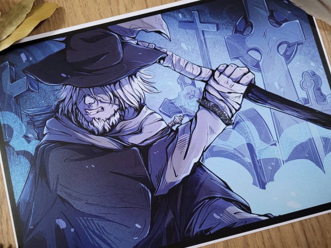 Father Gascoigne Bloodborne A4 Print Eileen Amelia Lady Maria Sekiro ...