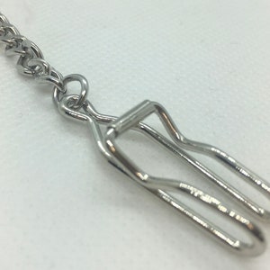 Chrome Plated Clip Pocket Watch Chain - Etsy