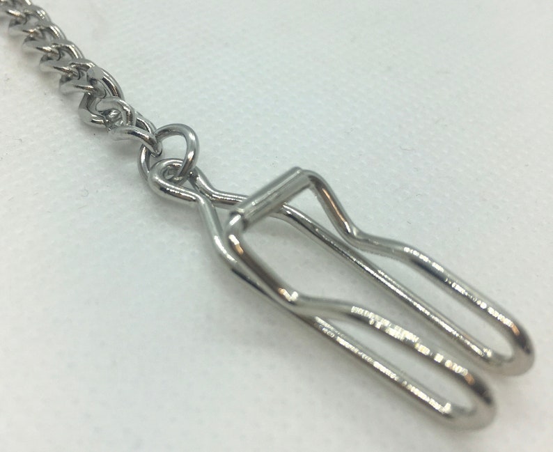 Chrome Plated Clip Pocket Watch Chain - Etsy