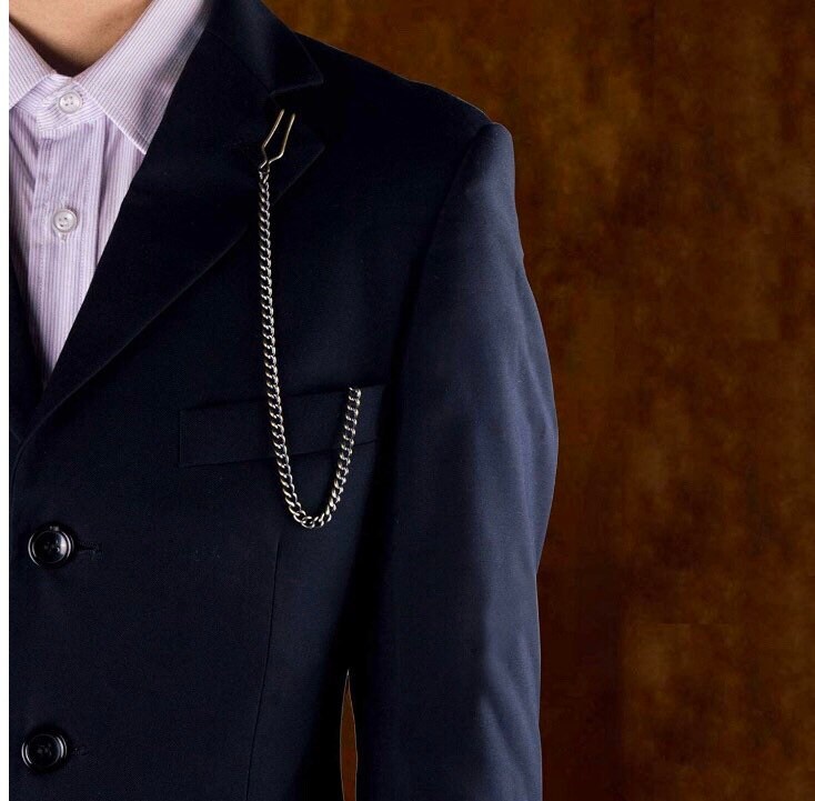 Chrome Plated Clip Pocket Watch Chain - Etsy