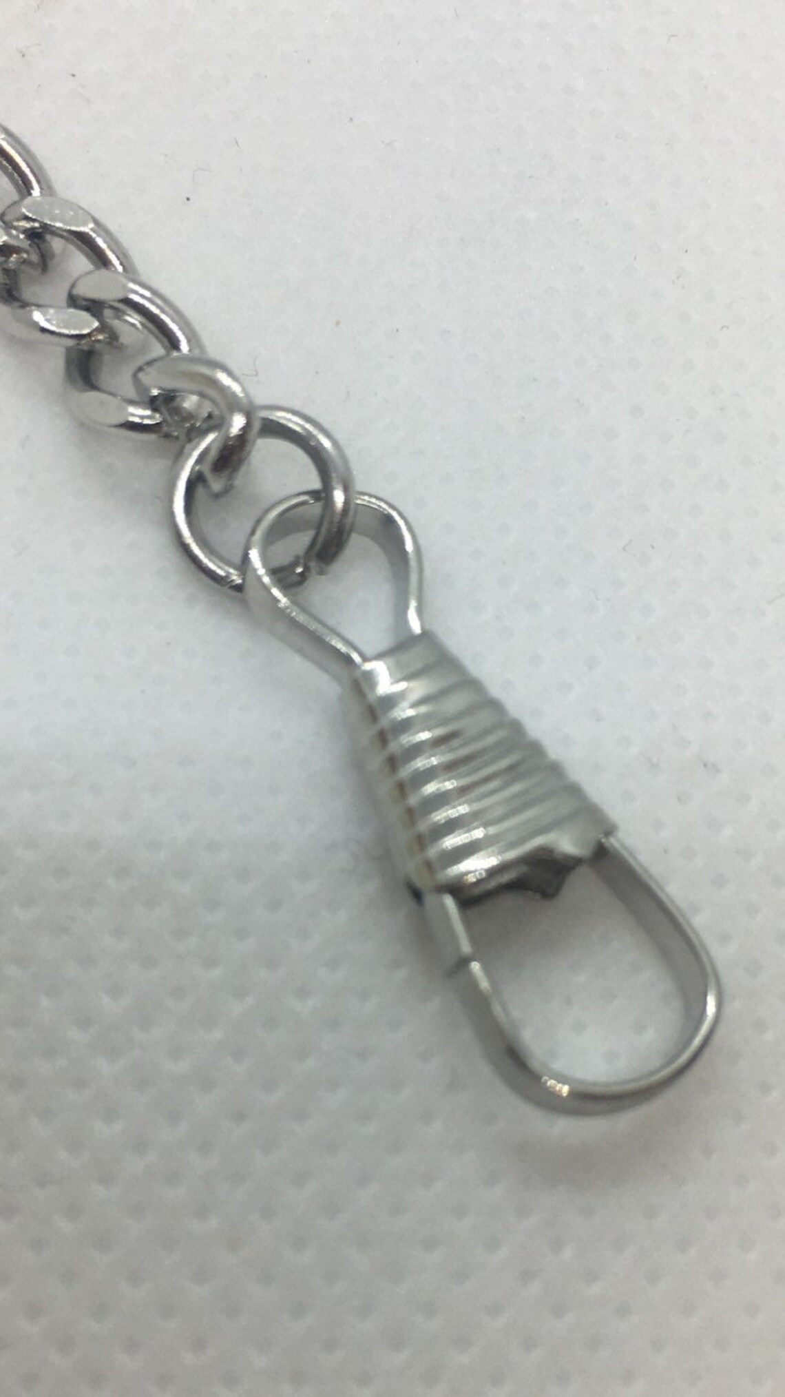 Chrome Plated Clip Pocket Watch Chain - Etsy