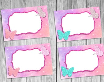 Butterfly food label | Etsy