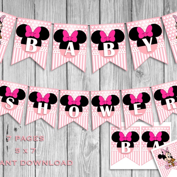 Minnie Mouse Banner - Etsy