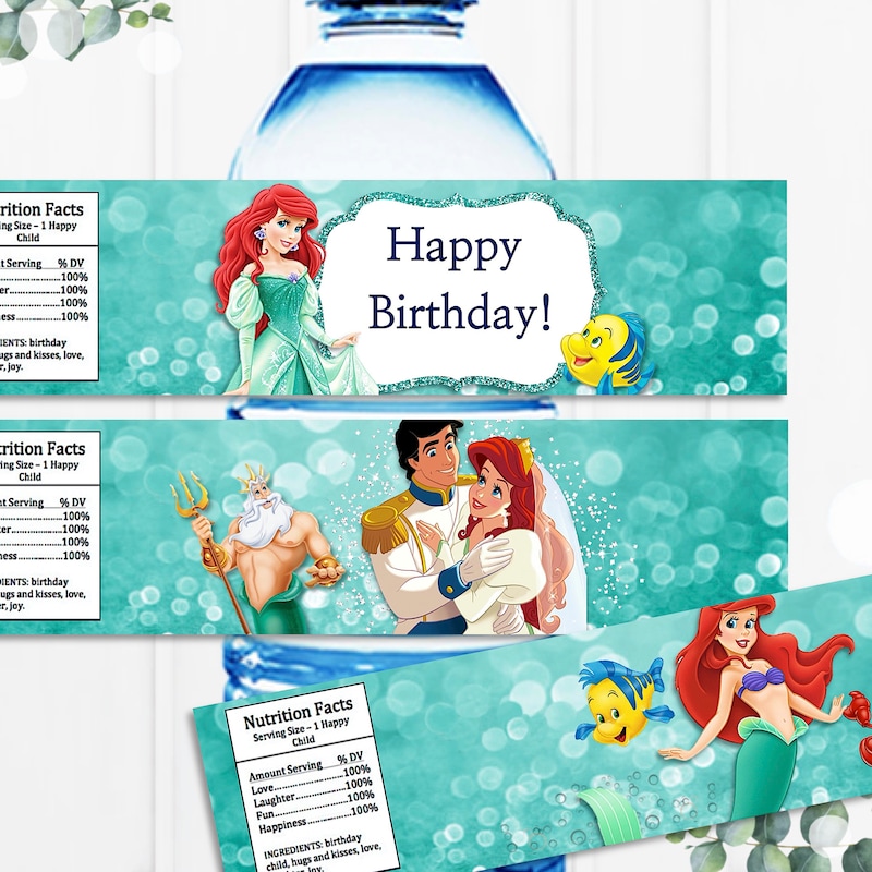 Mermaid Water Labels - Etsy