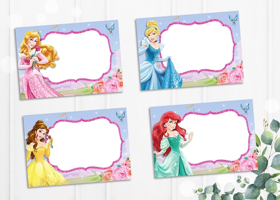 Princess Food Tent Label Butterfly Food Label Princess Food - Etsy