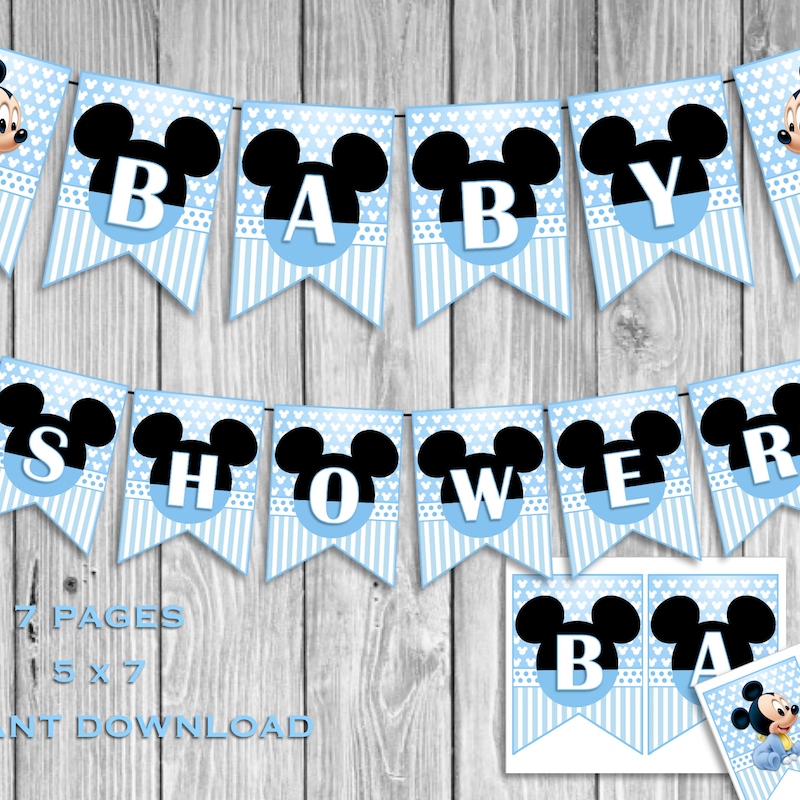Mickey Mouse Banner - Etsy