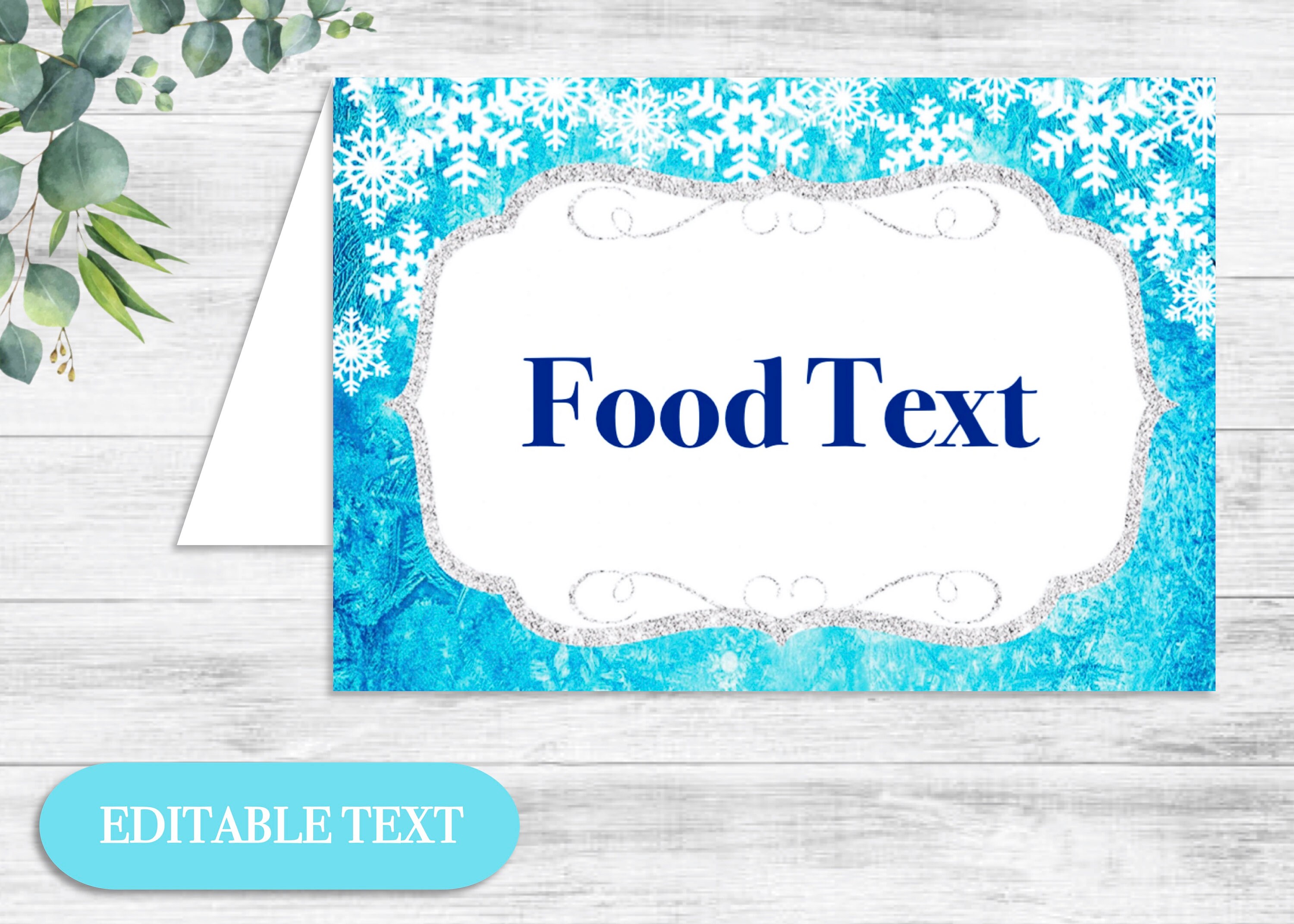 Frozen Blue And Pink Border