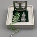 Double Glass Box With Mini Rosary and Mini Statue - Etsy