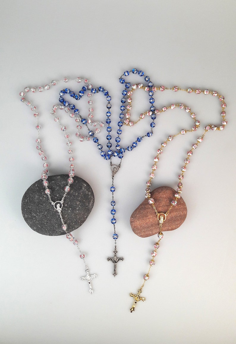 Exclusive Handmade Rosary, Luxury Rosary of Winding Beads, Rosary Made ...