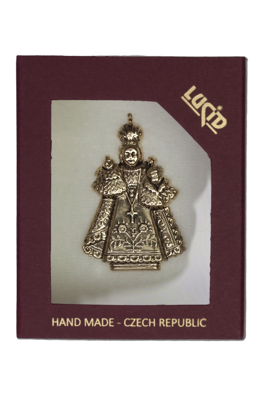 The Infant Jesus of Prague Pin, Shiny Brass Brooch, Religious Pins ...