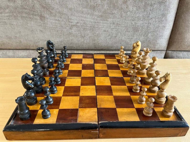 Vintage Germanic Chess Set Regency Chess. 1900s-1920s Vintage. - Etsy