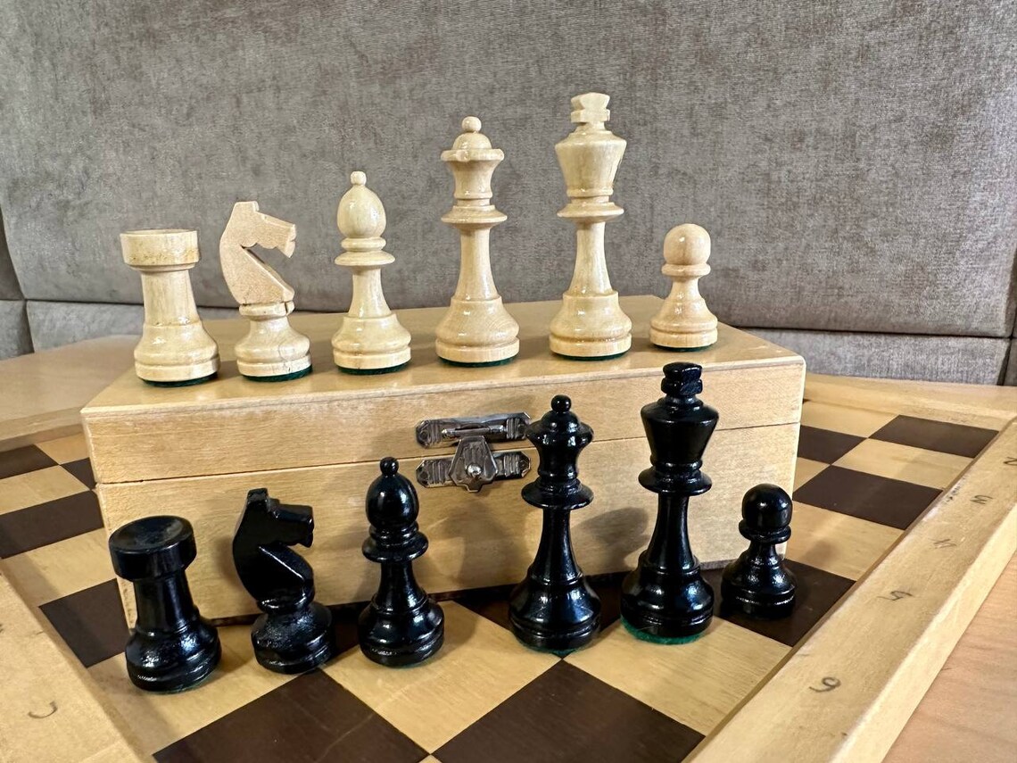 Rare Germany Chess Set in Original Box 70s Vintage in Very - Etsy