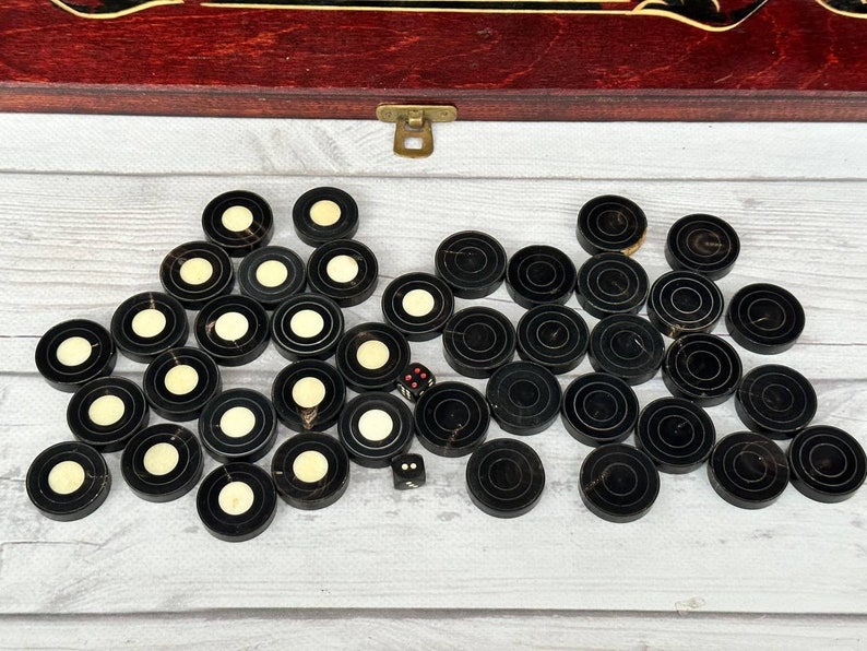 Vietnam Game Set 3 in 1: Chess Checkers and Backgammon. Great - Etsy