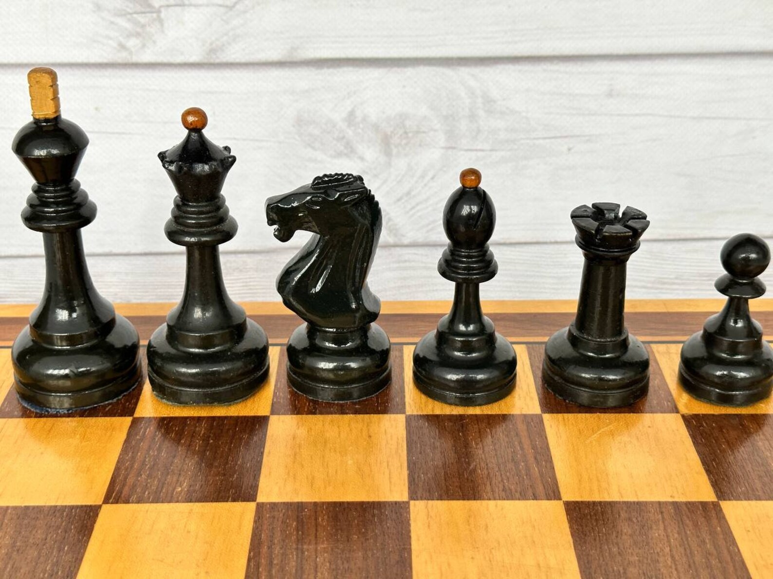 Soviet Grandmaster Chess Set With Weights and Wood Knights. - Etsy