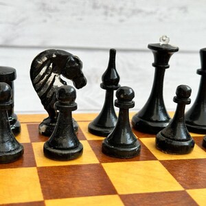USSR Medium Wooden Chess Set 60s Vintage in Good Condition. Great Gift ...