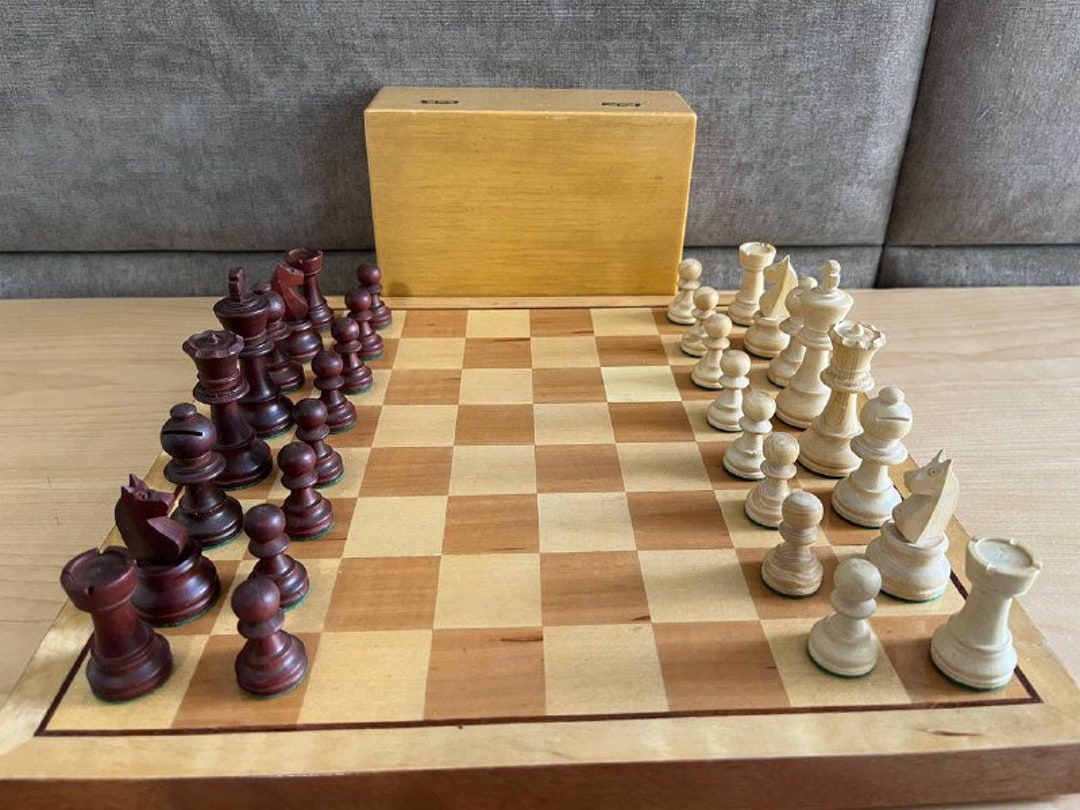 Chavet Chess Set in Box 70s Vintage in Good Condition. Great - Etsy